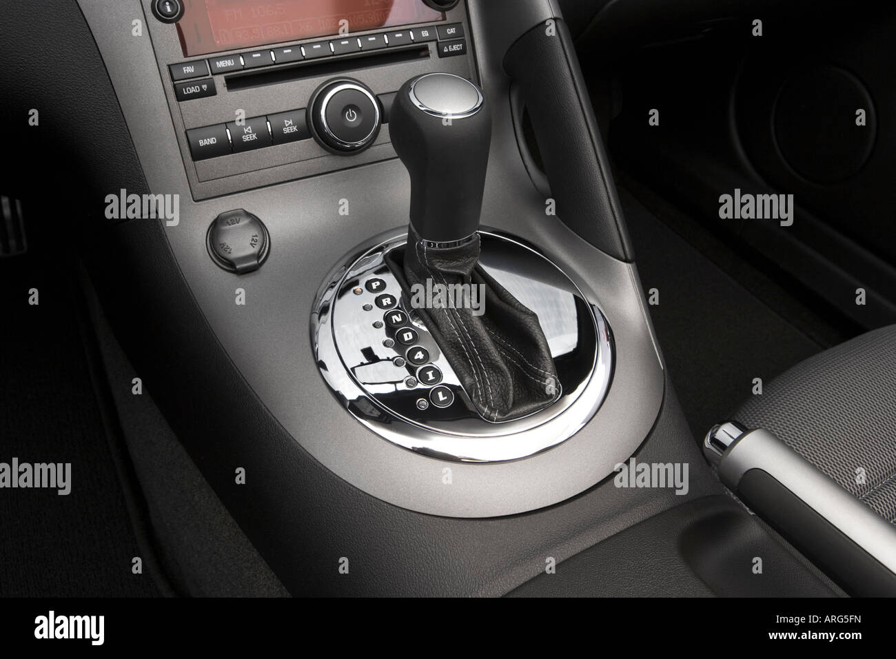 2007 Pontiac Solstice in Red - Gear shifter/center console Stock Photo ...