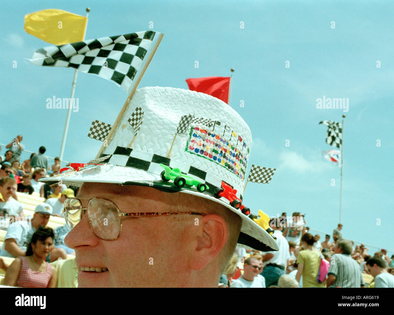 race fan at Indy 500 Stock Photo - Alamy
