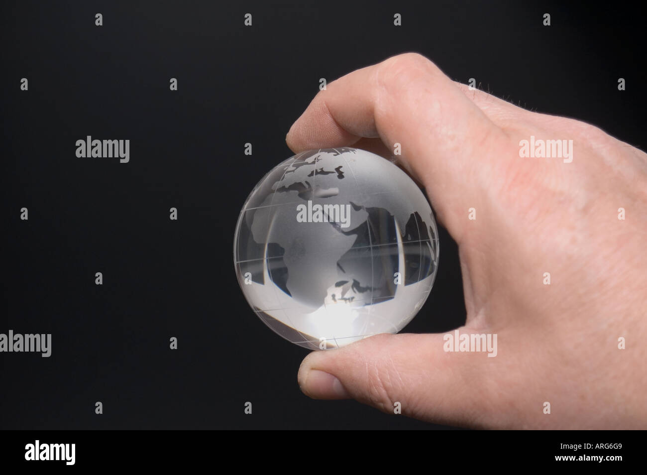 the world in a hand Stock Photo - Alamy