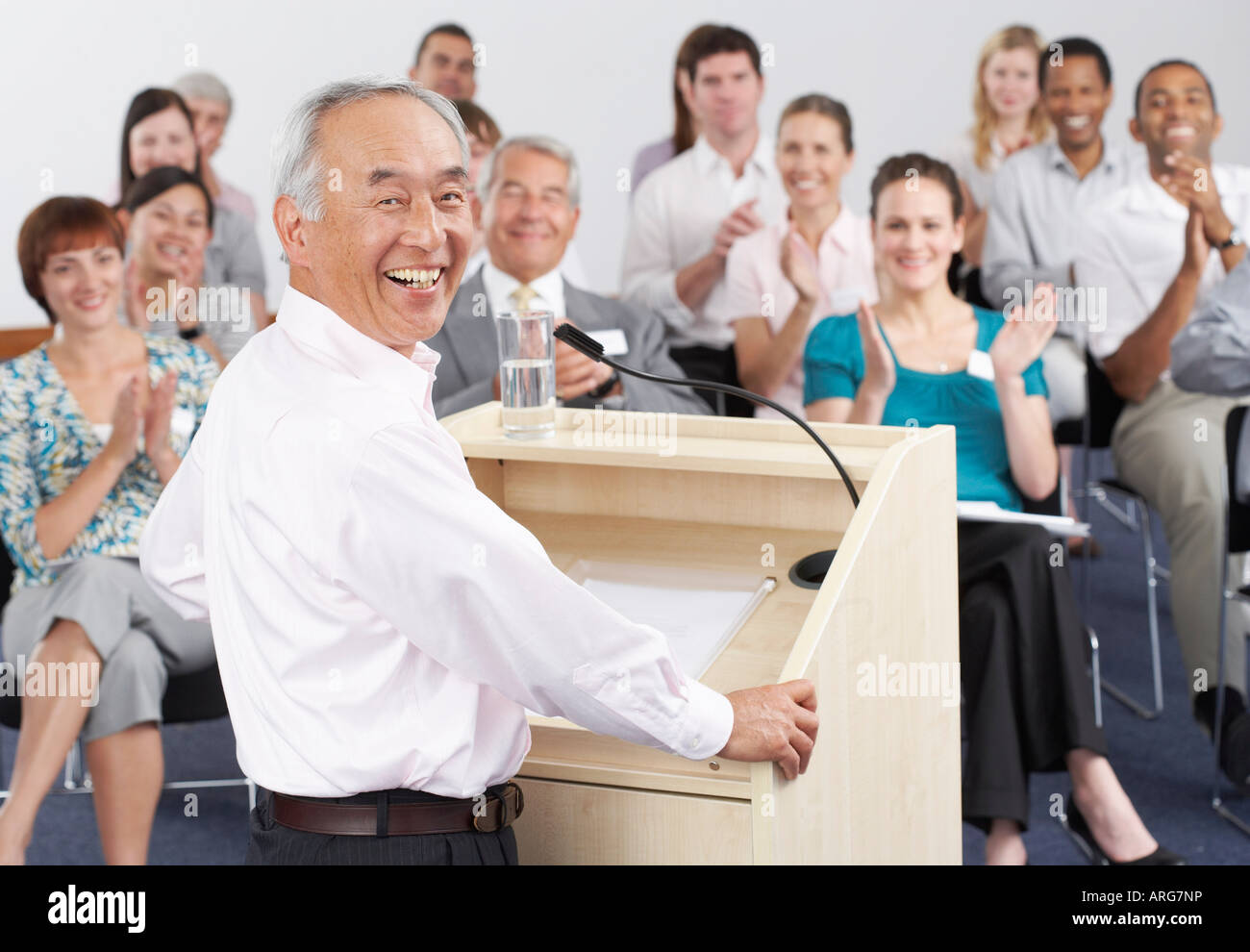 Person Talking Conference Podium High Resolution Stock Photography and ...