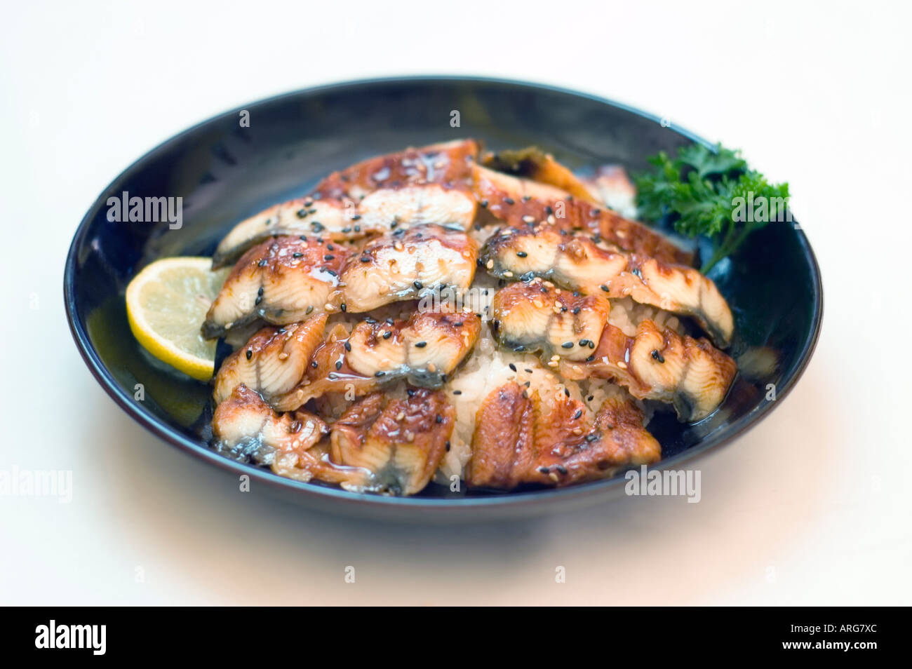 "Japanese Food" Plate of "Cooked Fish" detail "close up" "Still Life ...