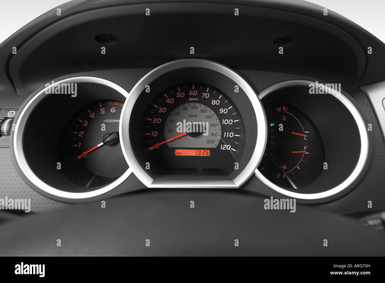 2007 Toyota Tacoma V6 in Silver - Speedometer/tachometer Stock Photo ...