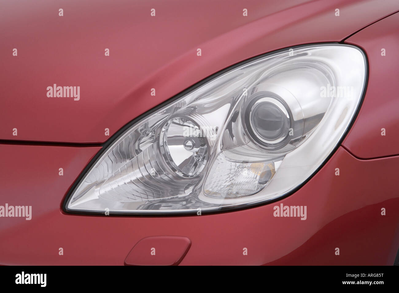 2007 Lexus SC 430 in Red - Headlight Stock Photo - Alamy