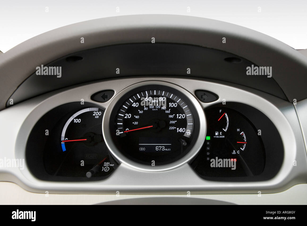 2007 Toyota Highlander Hybrid in Gold - Speedometer/tachometer Stock ...