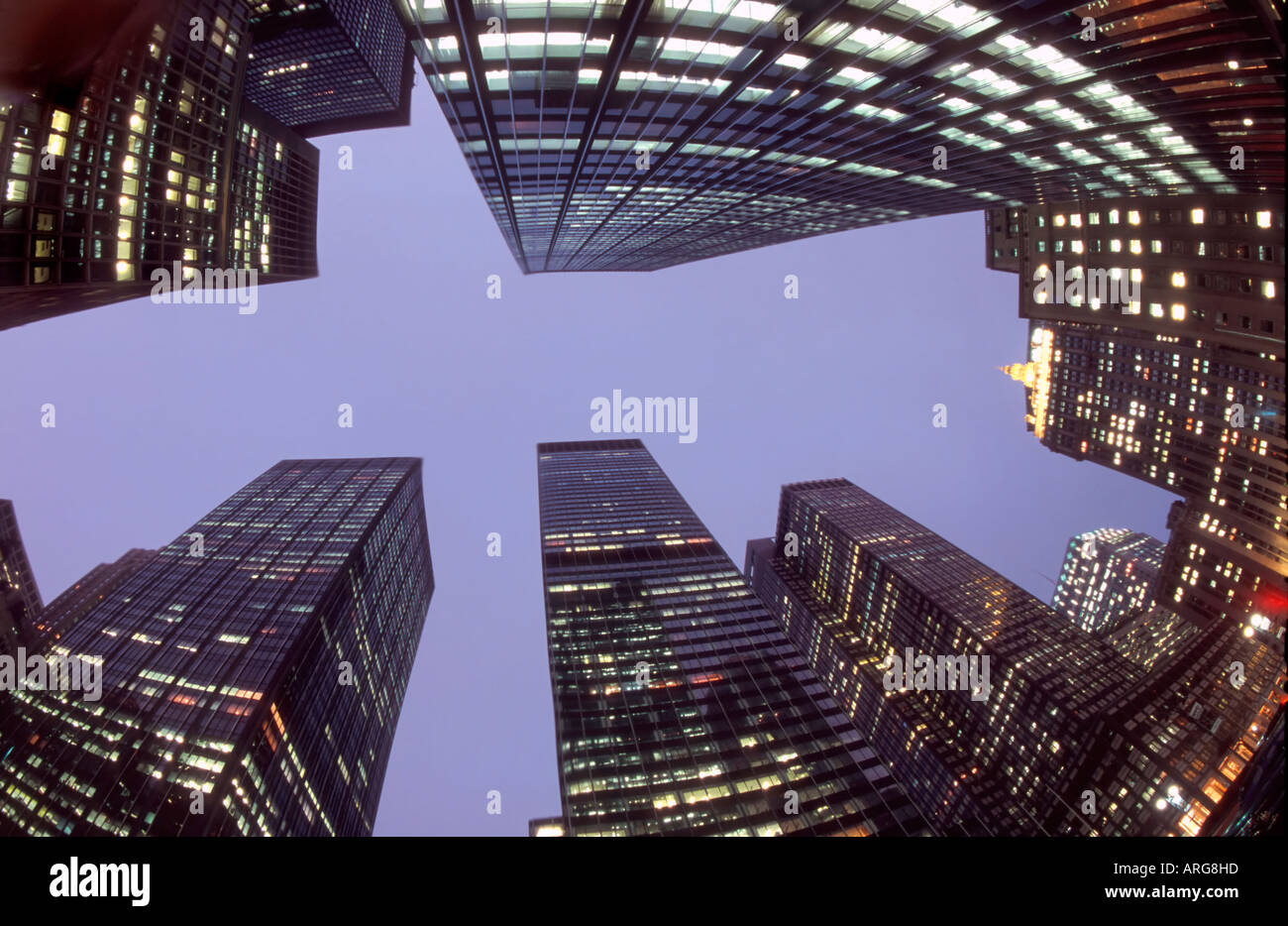 New York, NY USA, Wide Angle View, Looking up, City Scapes / Skylines ...