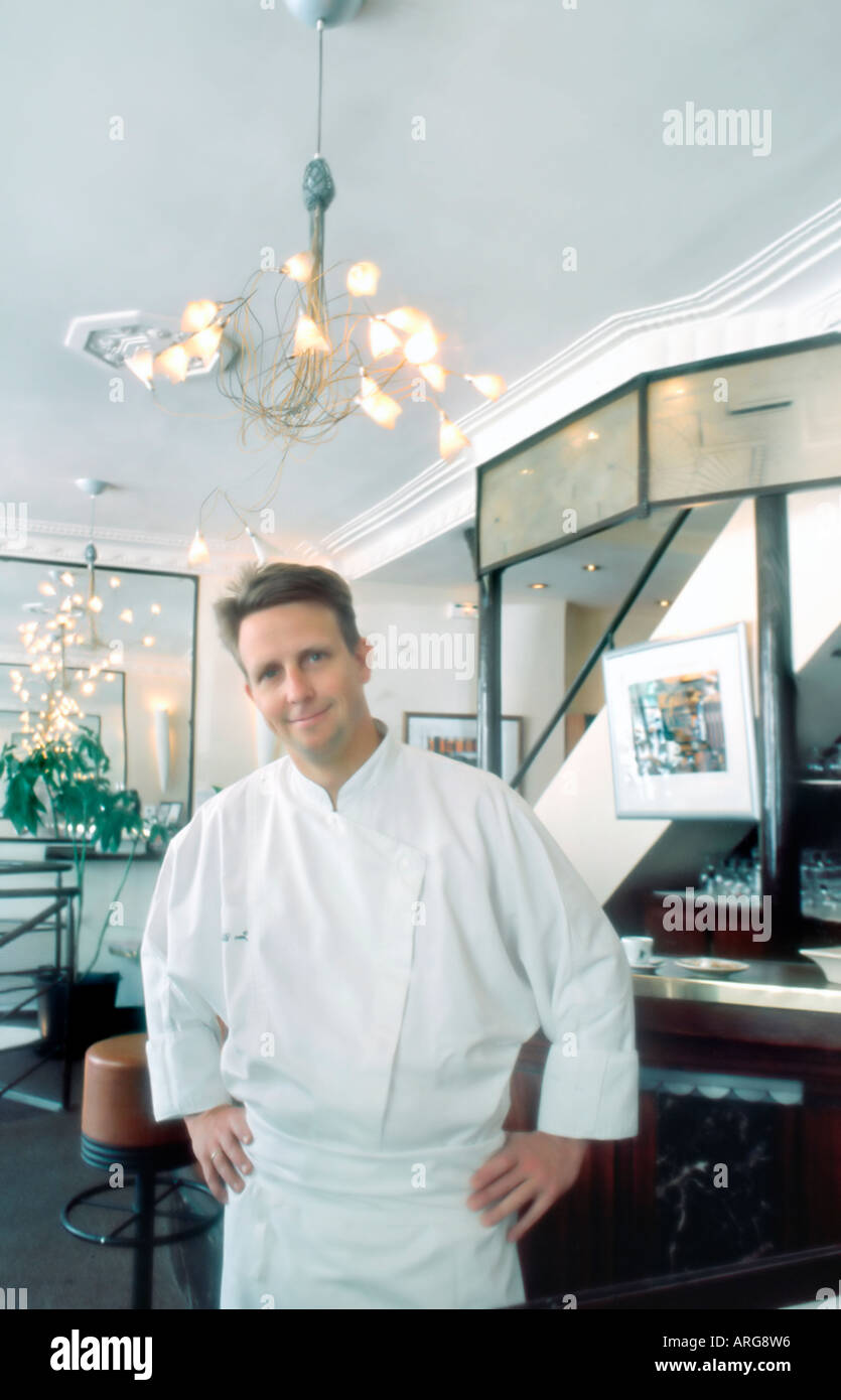 Paris, France, French Bistro Restaurant, Portrait Chef "Jean ...