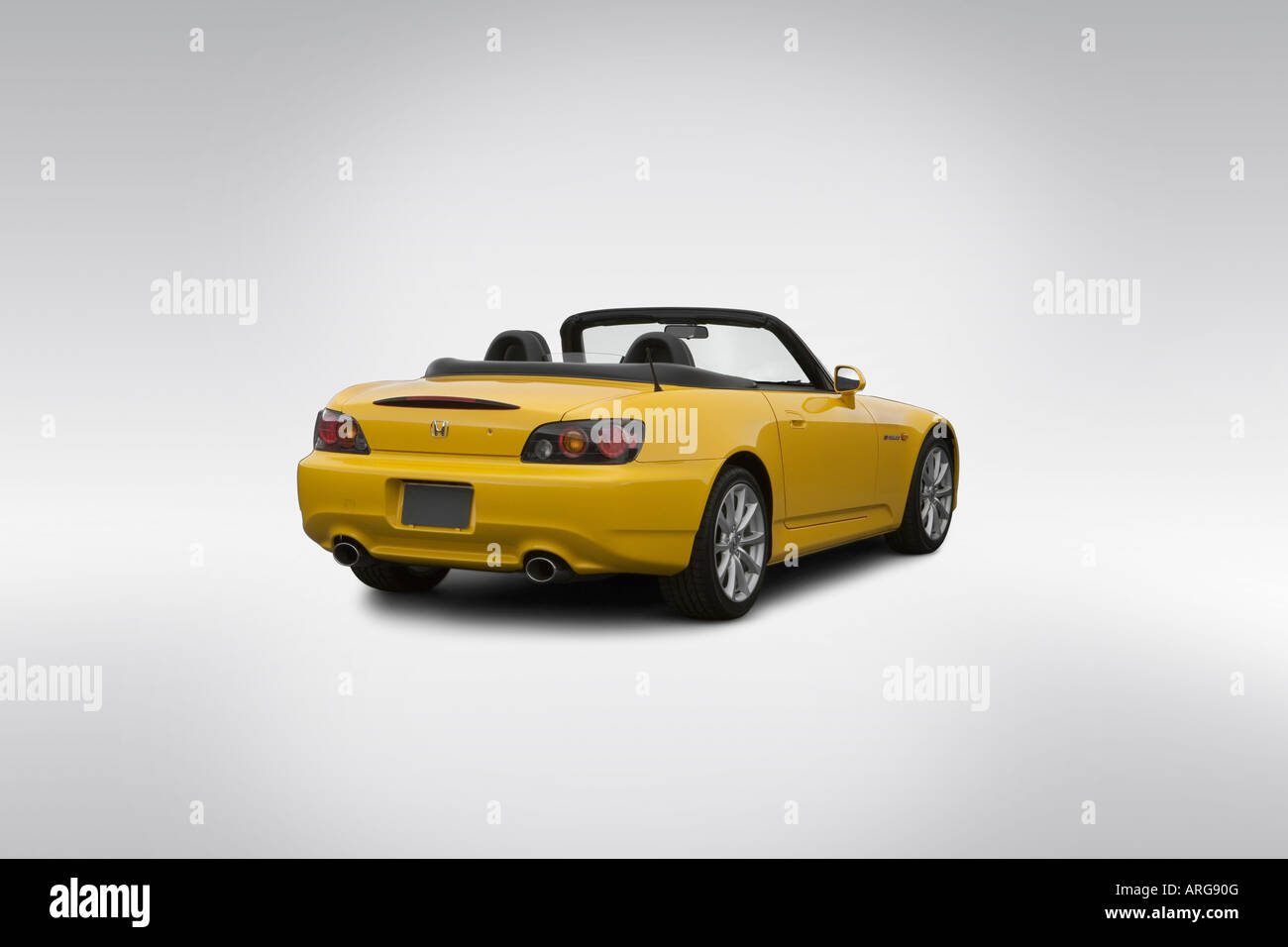 2007 Honda S2000 in Yellow - Rear angle view Stock Photo - Alamy