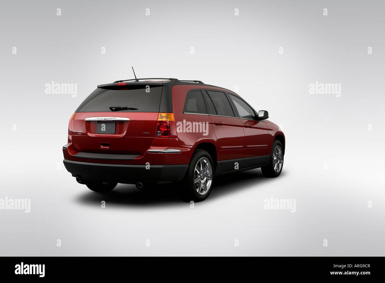 2007 Chrysler Pacifica Touring Signature in Red - Rear angle view Stock ...
