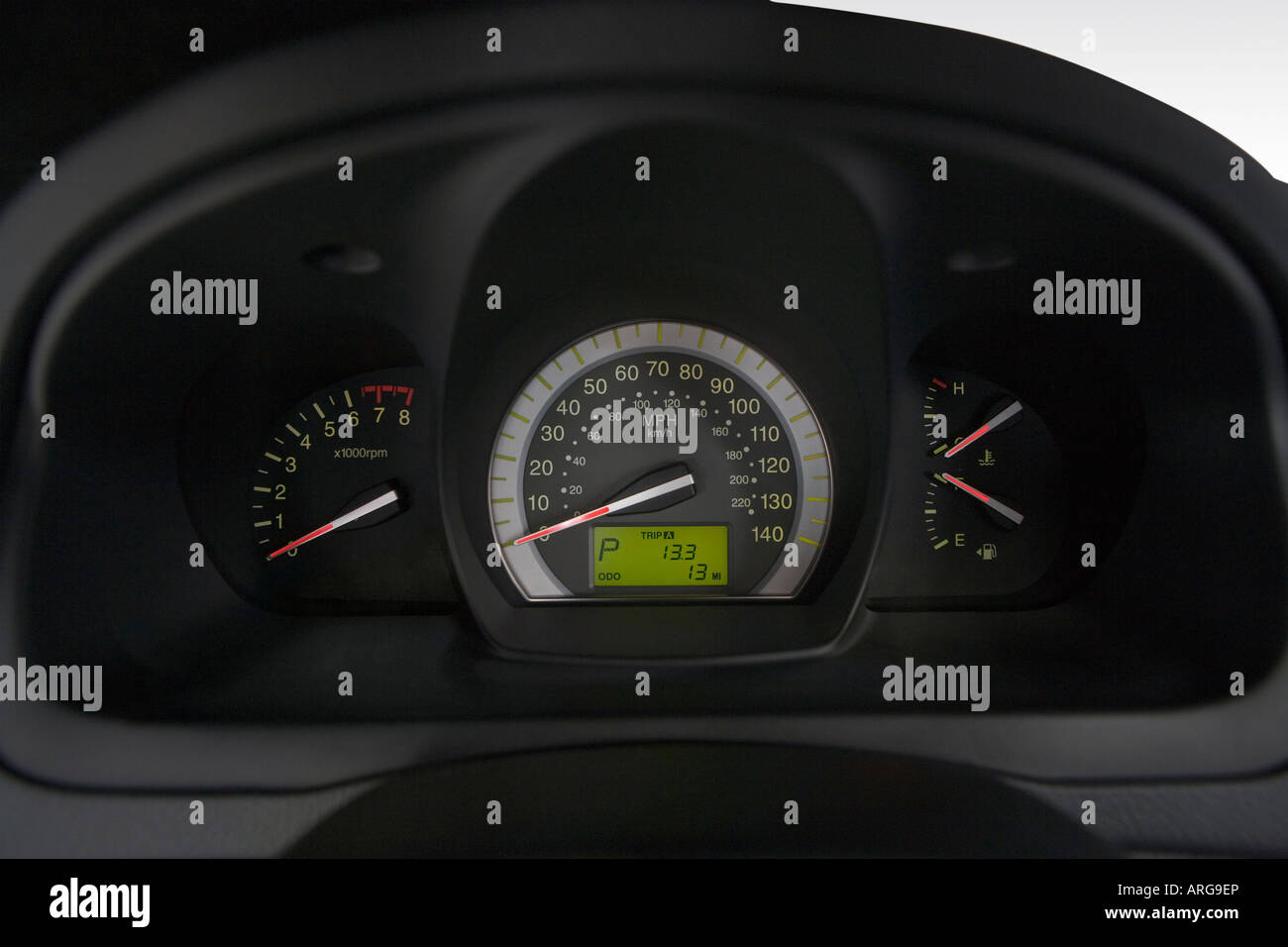 2007 Kia Spectra 5 SX in Silver - Speedometer/tachometer Stock Photo ...