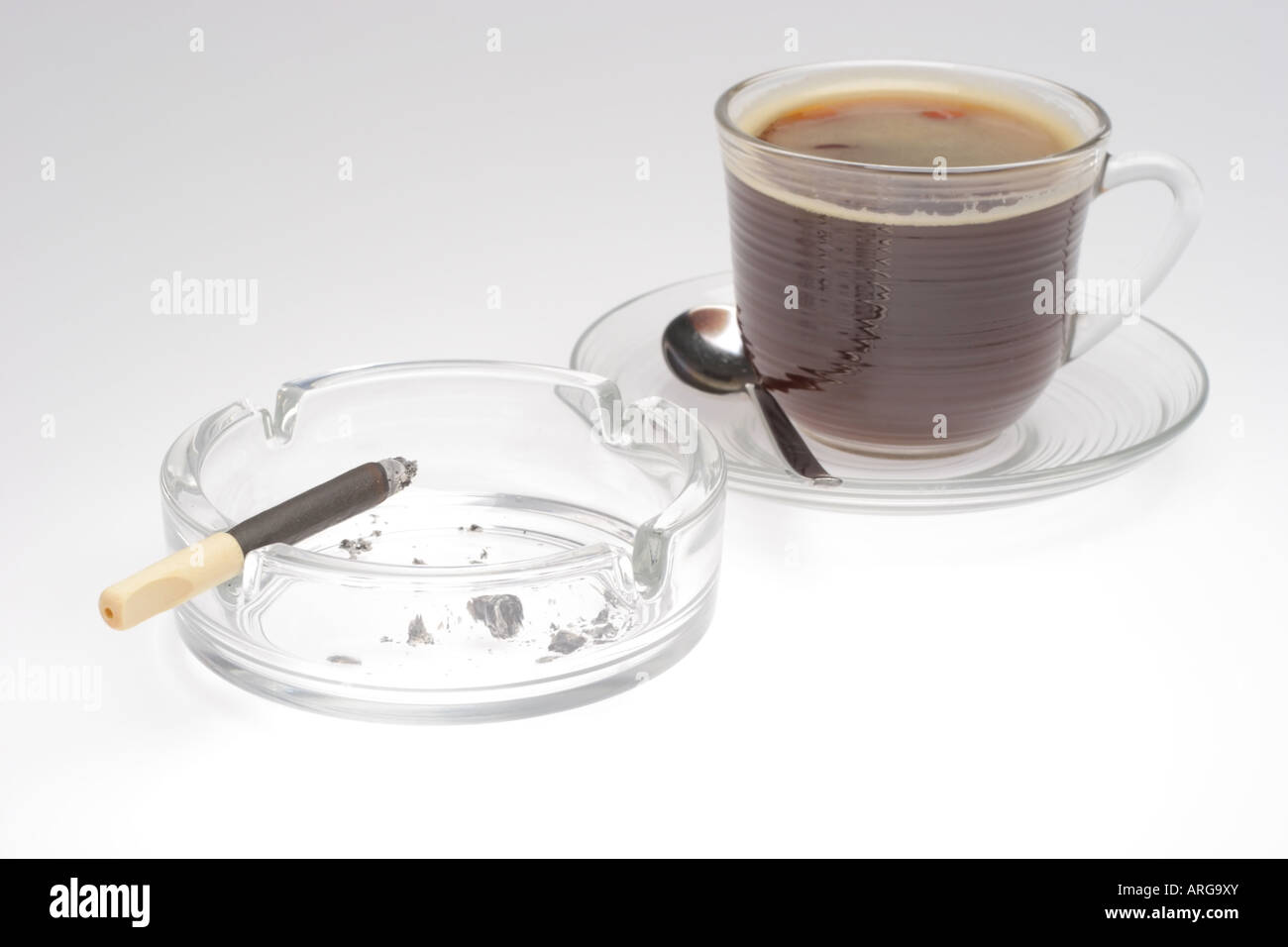 coffe and cigarette Stock Photo - Alamy