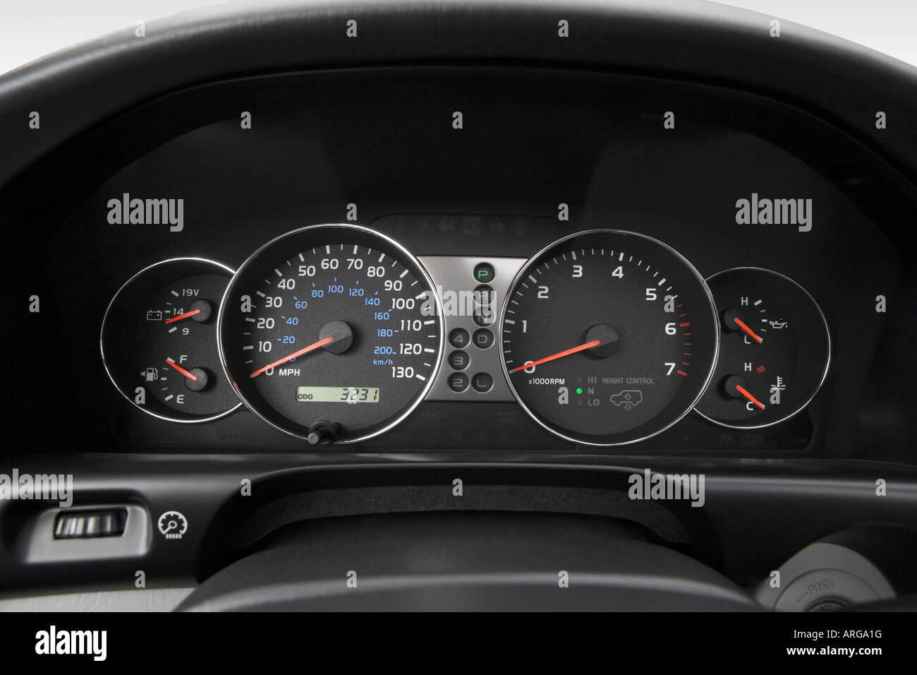 2007 Toyota Land Cruiser in Silver - Speedometer/tachometer Stock Photo ...