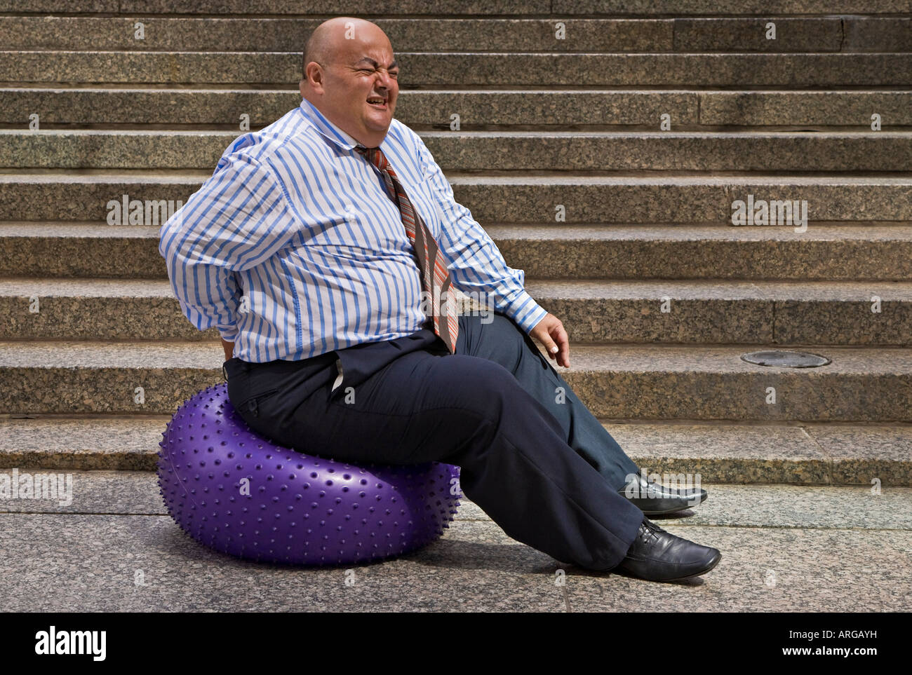 Overweight businessman side view hi-res stock photography and images ...