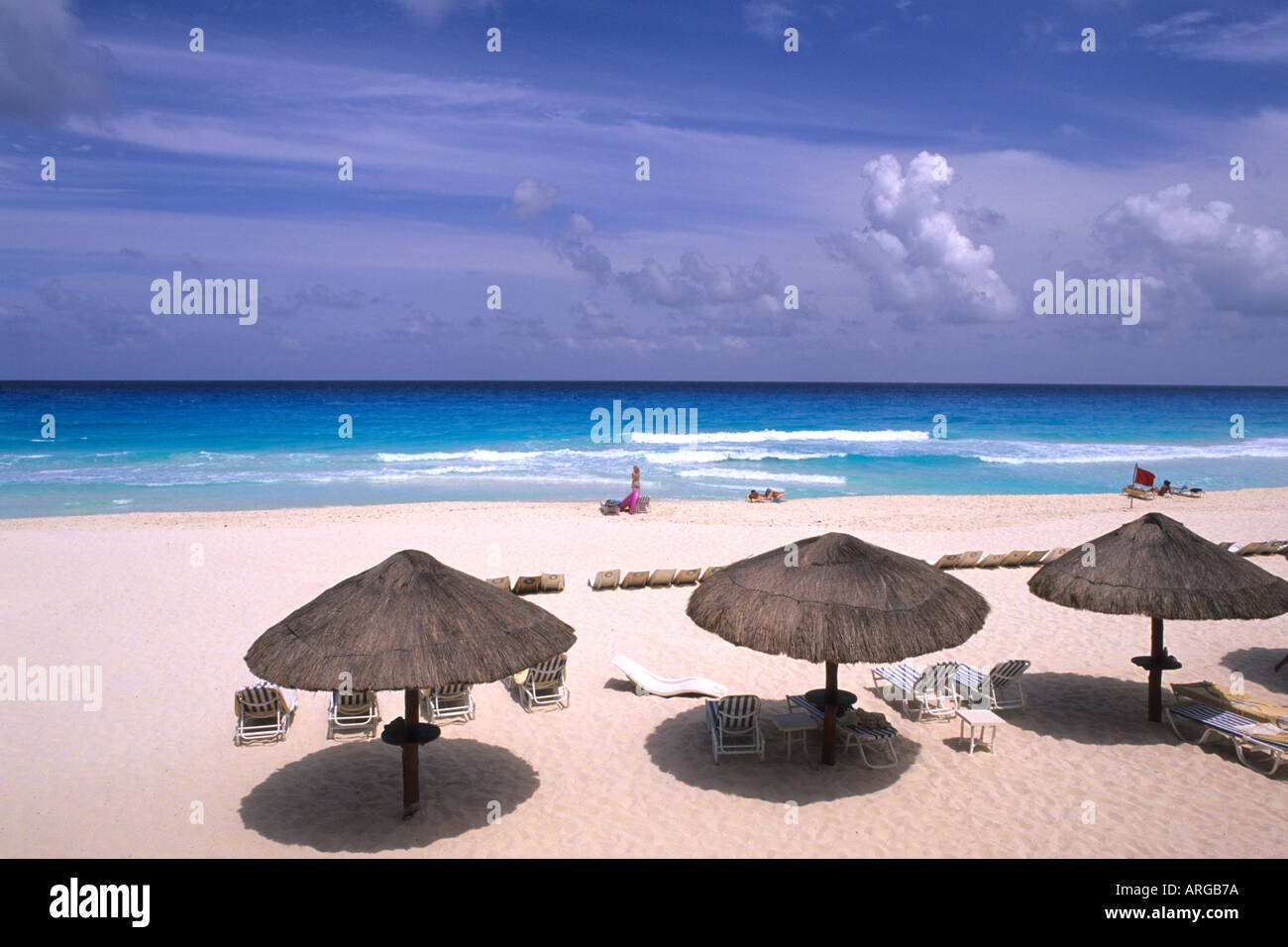 Cancun Mexico Beautiful Resort Beach Stock Photo - Alamy