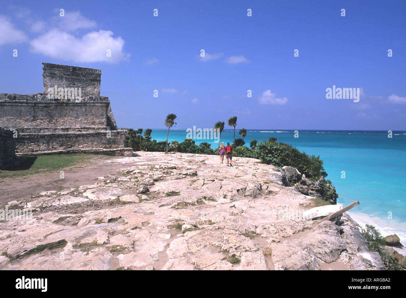The Famous Tulum Ruins and Landmark of Mexico Stock Photo - Alamy