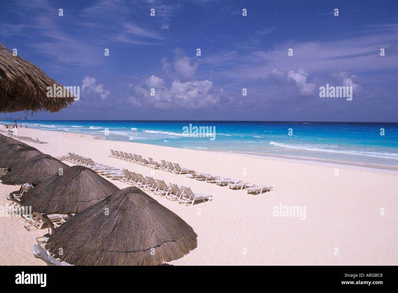 Cancun Mexico Beautiful Ocean and Beach Stock Photo - Alamy