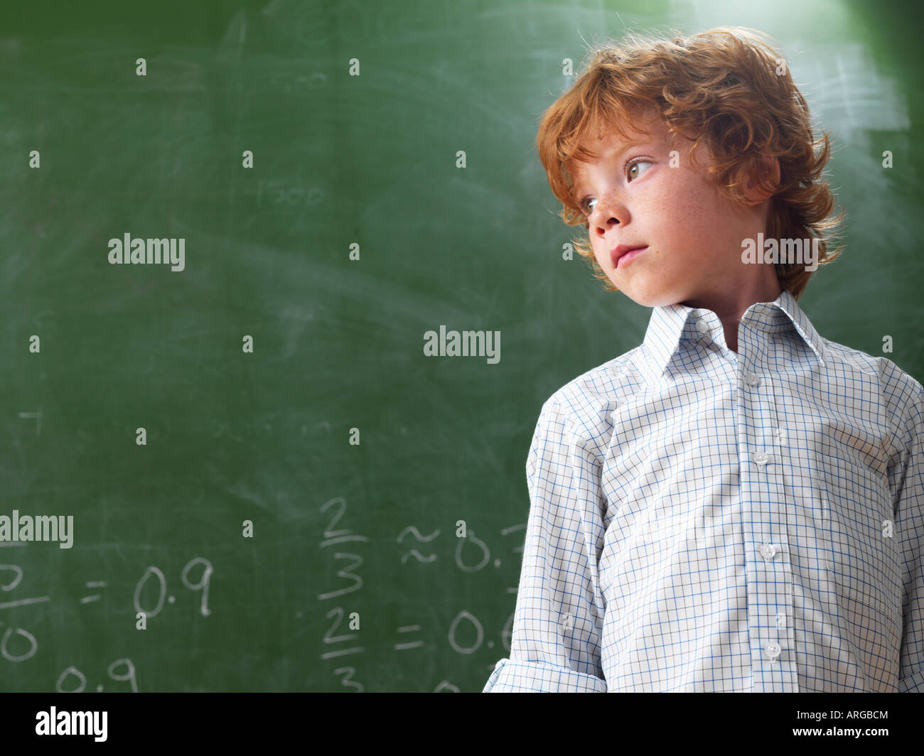 Portrait of Boy at School Stock Photo - Alamy