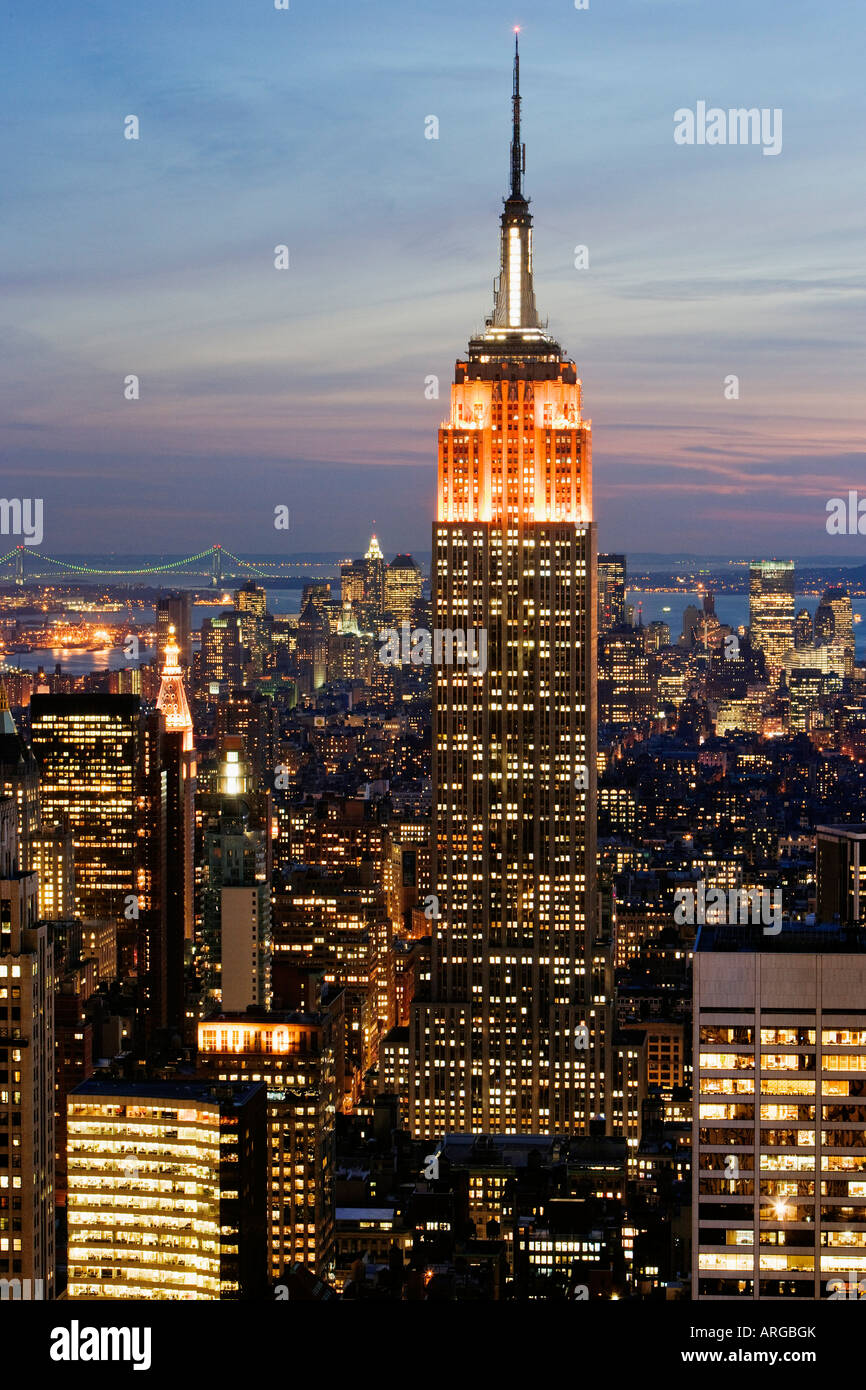 Overview of Manhattan, New York City, New York, USA Stock Photo - Alamy