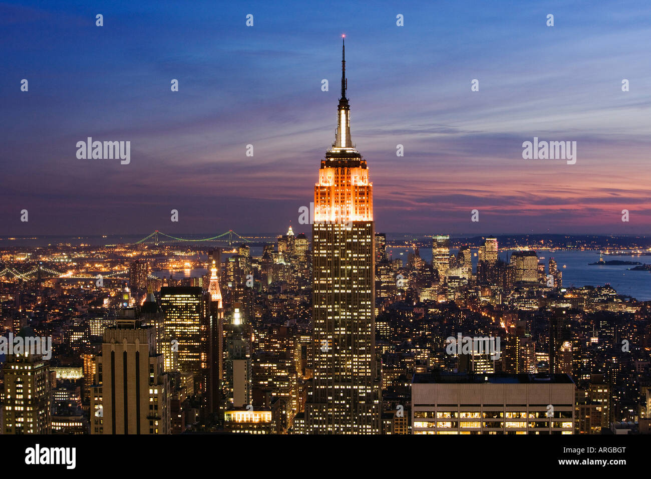 Overview of Manhattan, New York City, New York, USA Stock Photo - Alamy