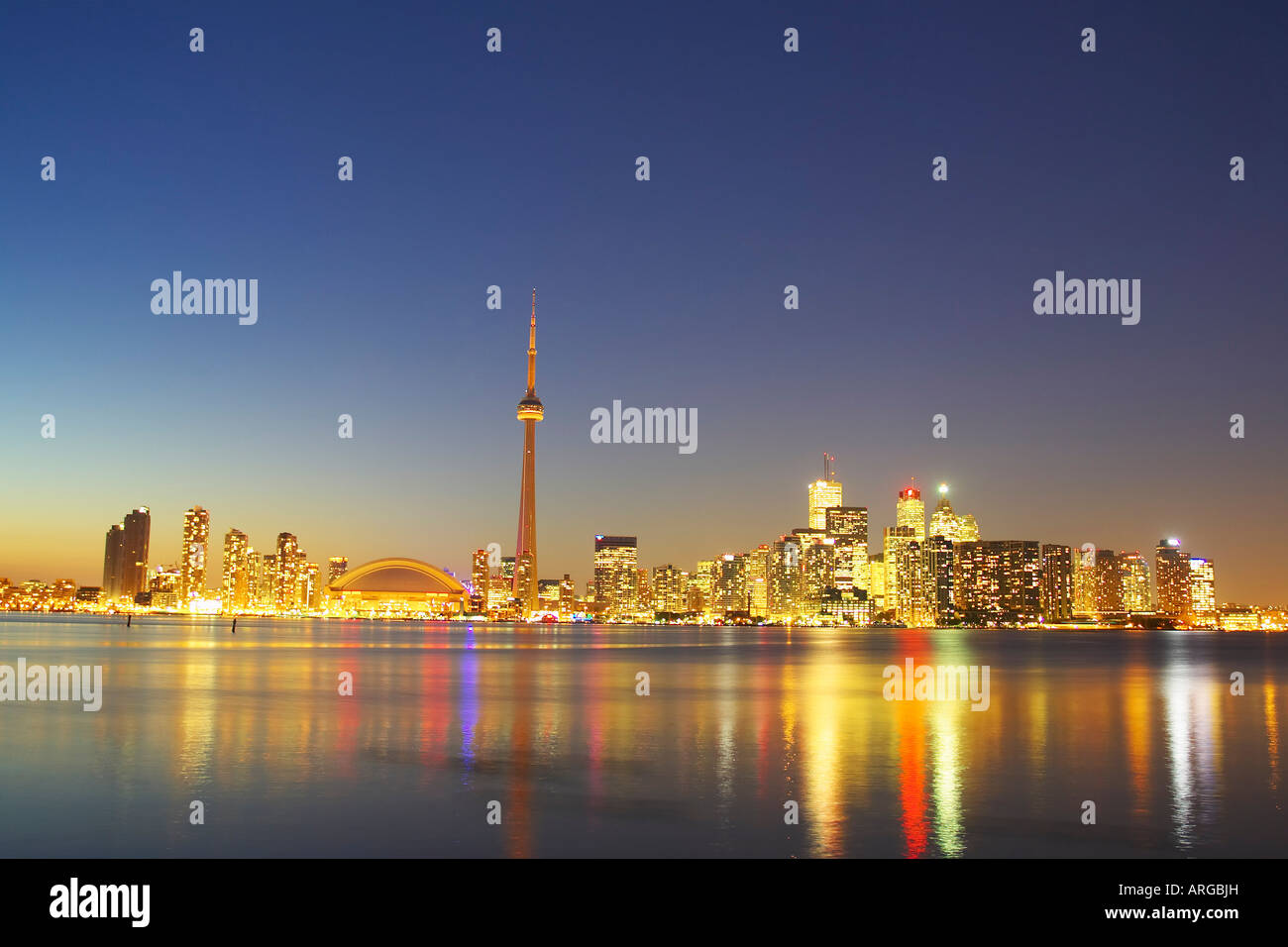Skyline at Dusk, Toronto, Ontario, Canada Stock Photo - Alamy