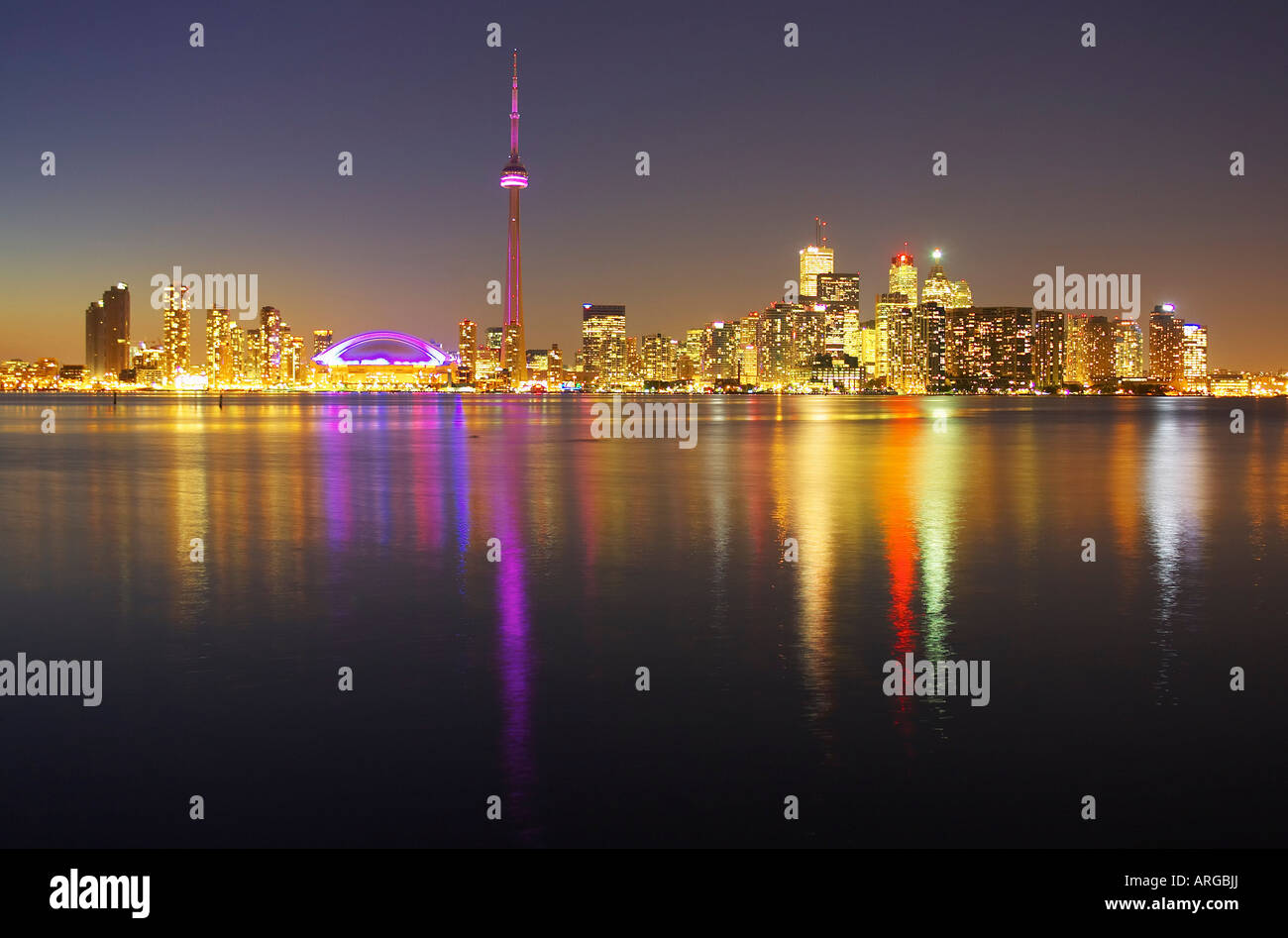 Skyline at Dusk, Toronto, Ontario, Canada Stock Photo - Alamy