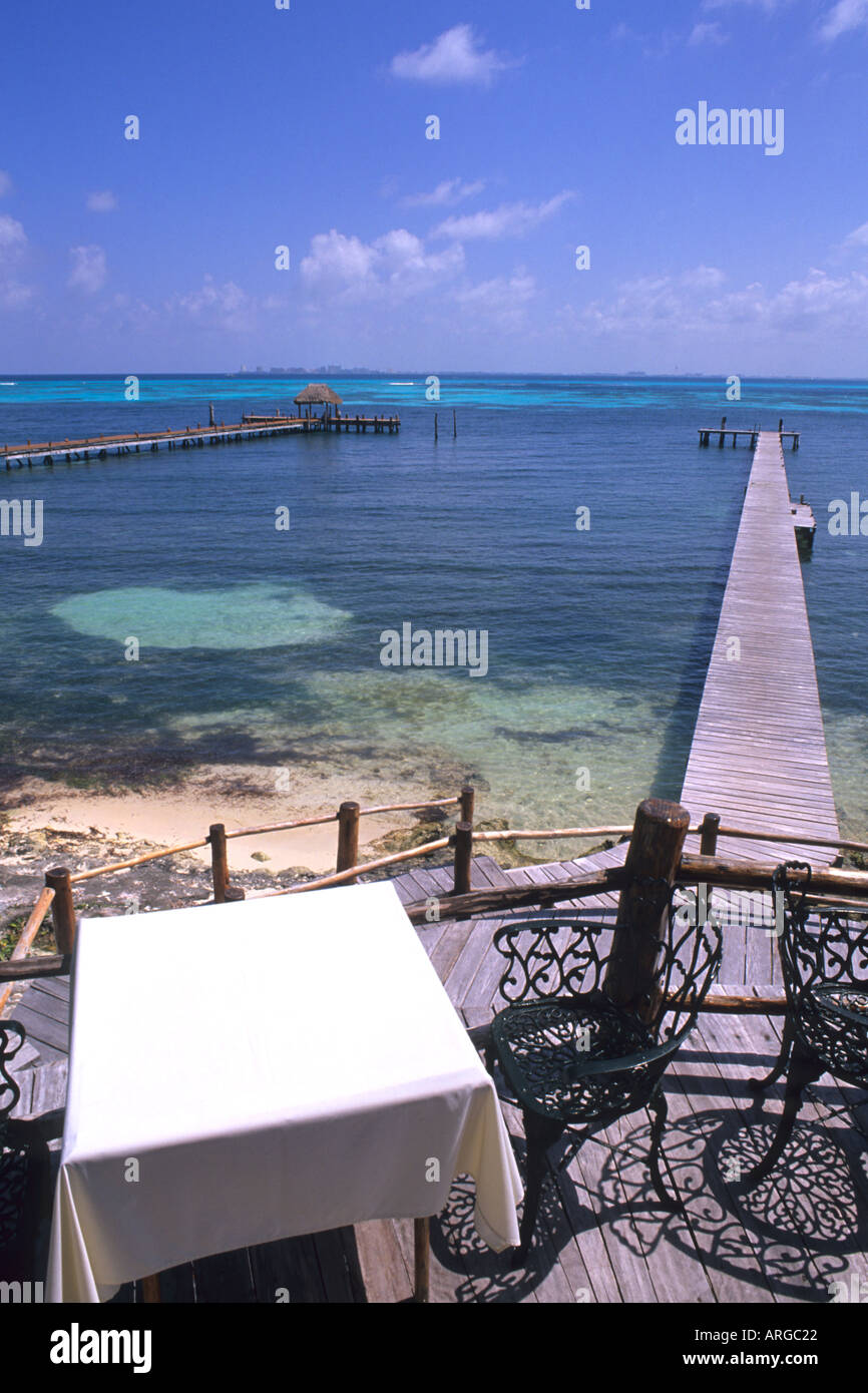 Cancun Mexico Isla Murjeres Peaceful Dock Stock Photo - Alamy