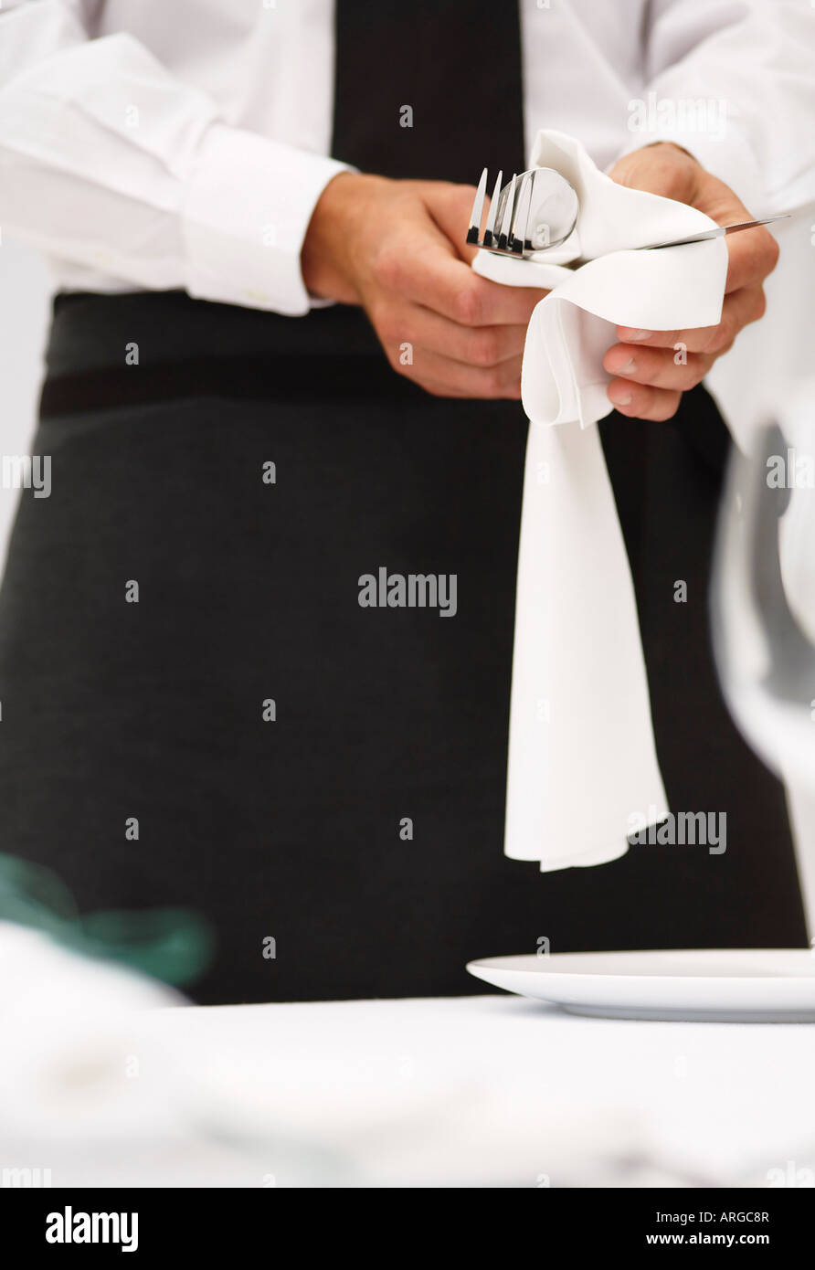 Waiter Cleaning Table High Resolution Stock Photography and Images - Alamy