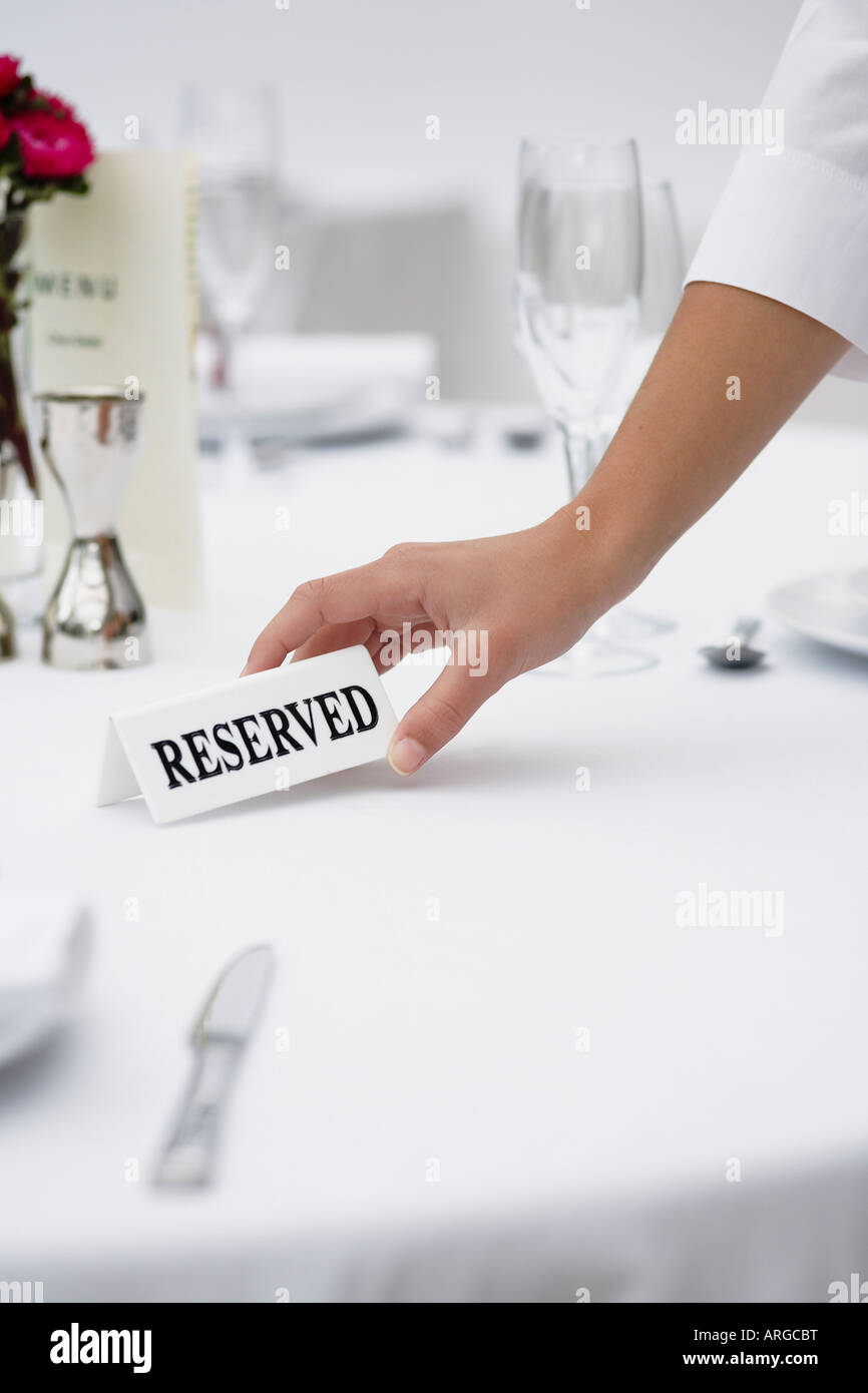 Waitress Sign Only High Resolution Stock Photography and Images - Alamy