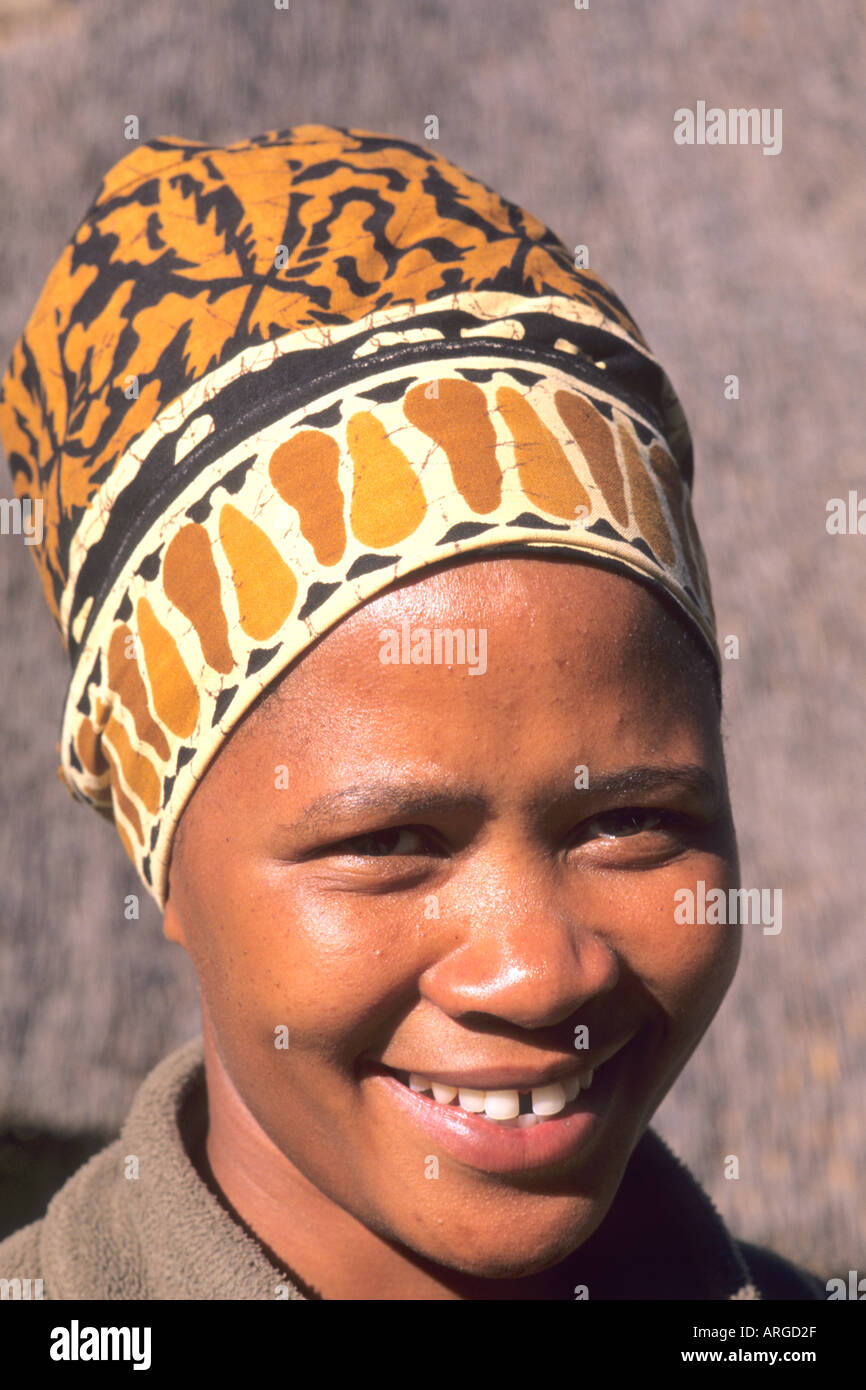 Colorful Native Zulu Woman near Johannesburg in South Africa Stock ...