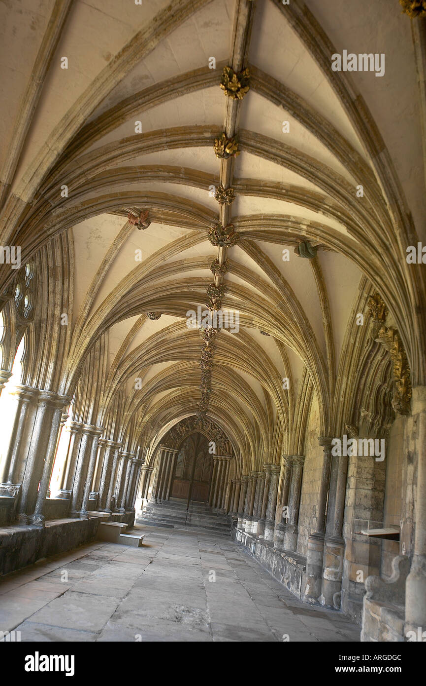 Fan vaulted ceiling of the cloisters hi-res stock photography and ...