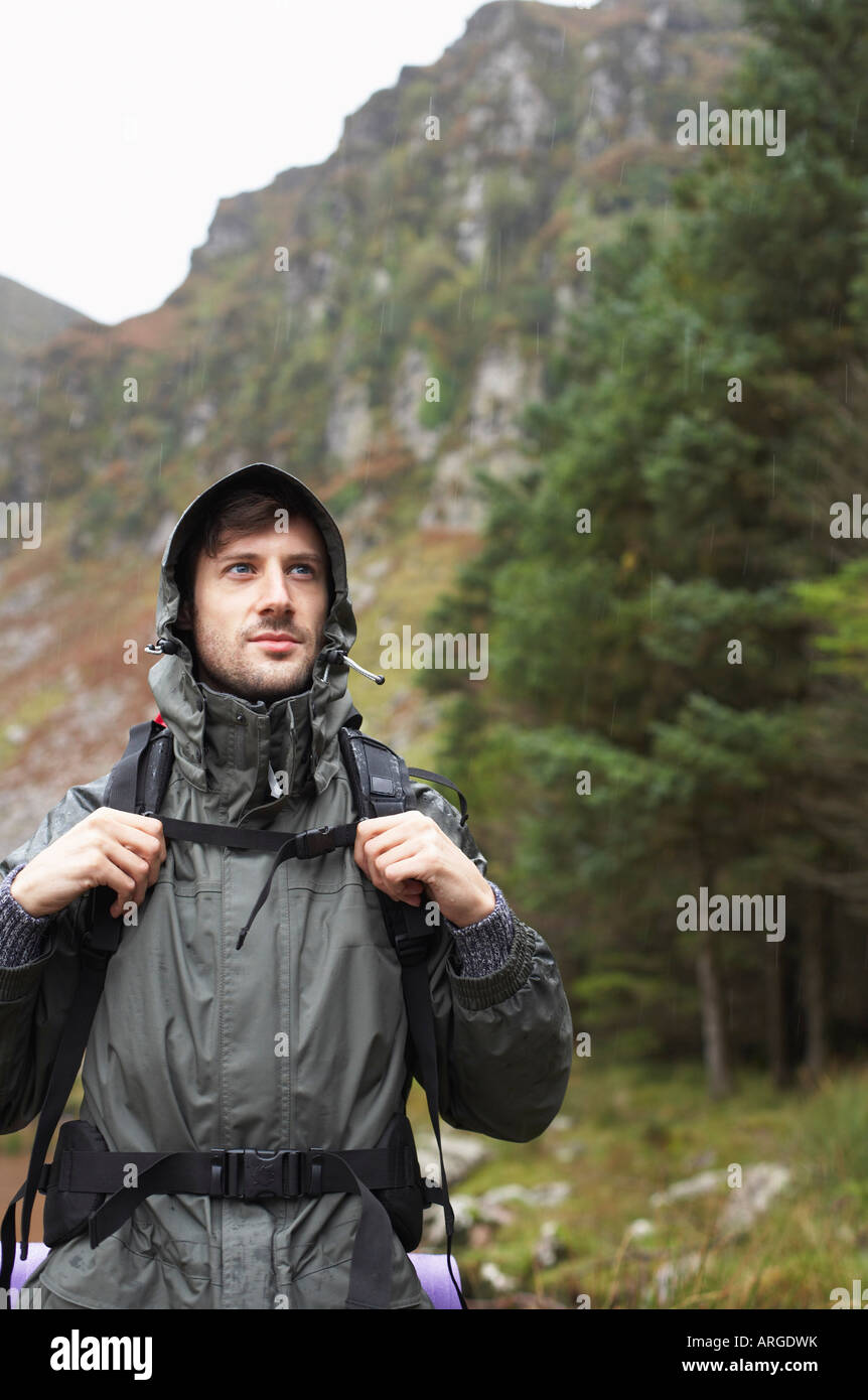 Old Man Walking In Woods Alone High Resolution Stock Photography and ...