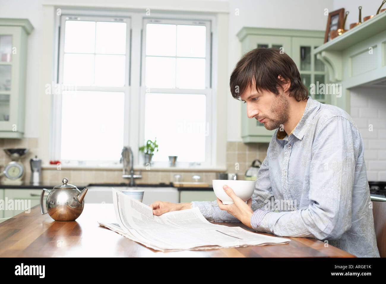 Old Man In Kitchen High Resolution Stock Photography and Images - Alamy