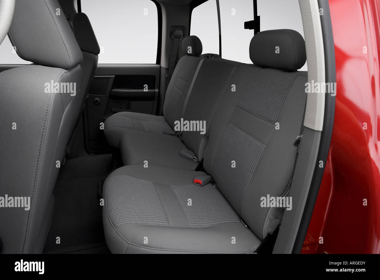 2007 Dodge Ram 1500 SLT in Red - Rear seats Stock Photo - Alamy