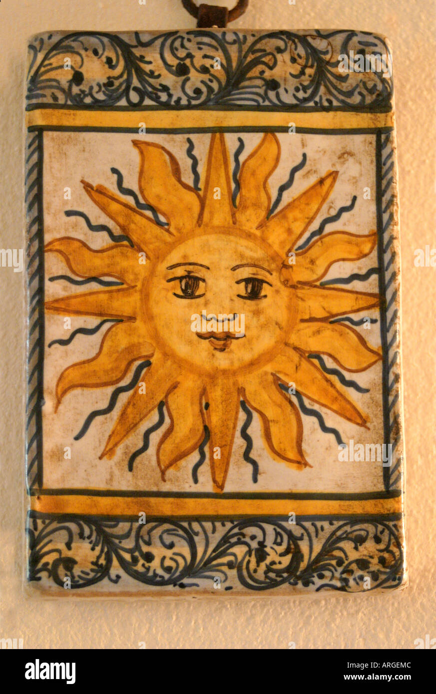 Typical example of Castelli traditional ceramics,Abruzzo, Italy Stock ...