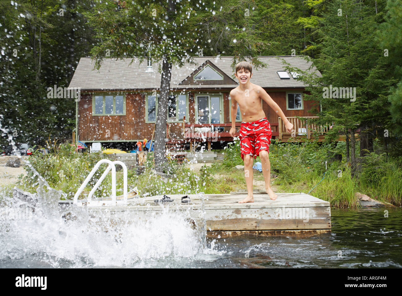 Jump Off Dock High Resolution Stock Photography and Images - Alamy