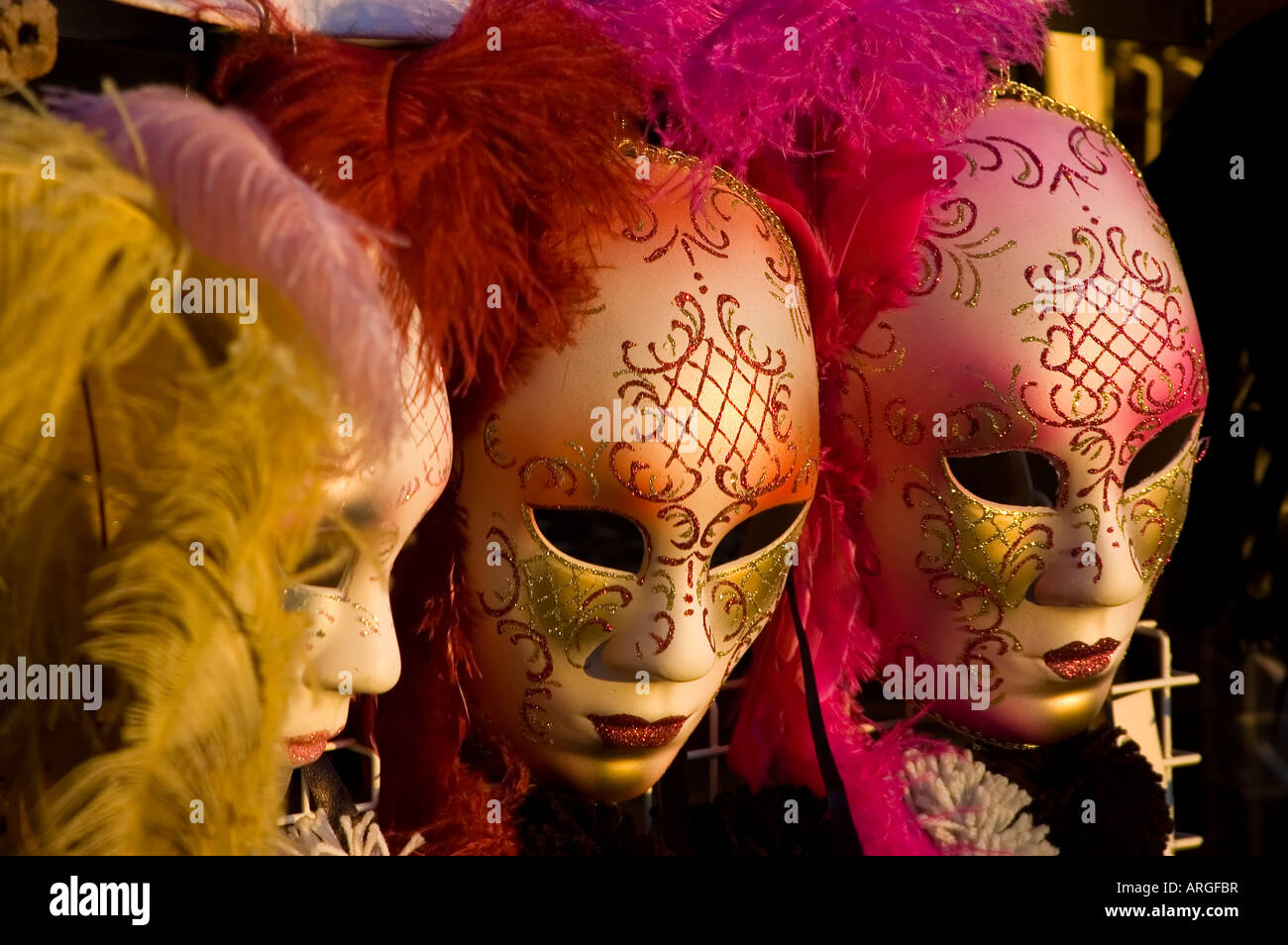 Typical colorful carnival masks in Venice Italy Stock Photo - Alamy