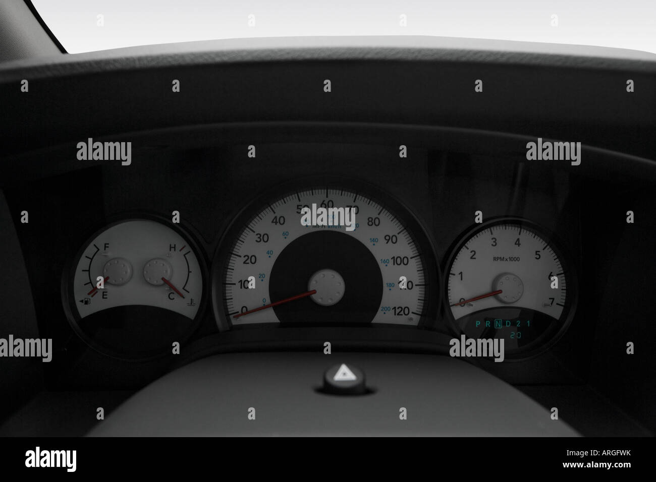 2007 Dodge Durango SXT in Blue - Speedometer/tachometer Stock Photo - Alamy