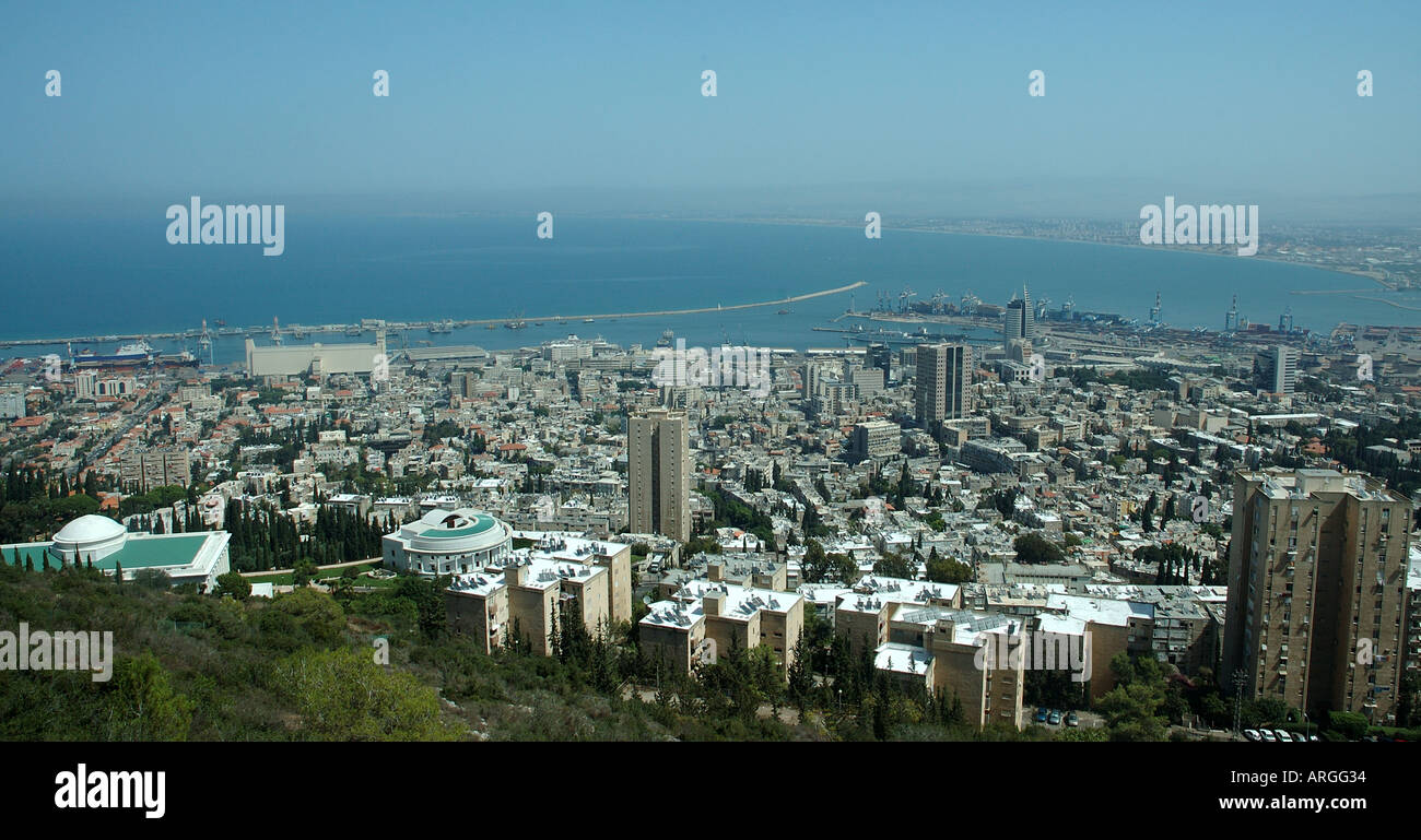 View of Israeli City of Haifa in the North Stock Photo - Alamy