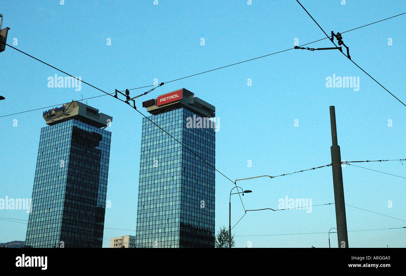 Office Building on Sniper Alley in Sarajevo Bosnia Stock Photo - Alamy