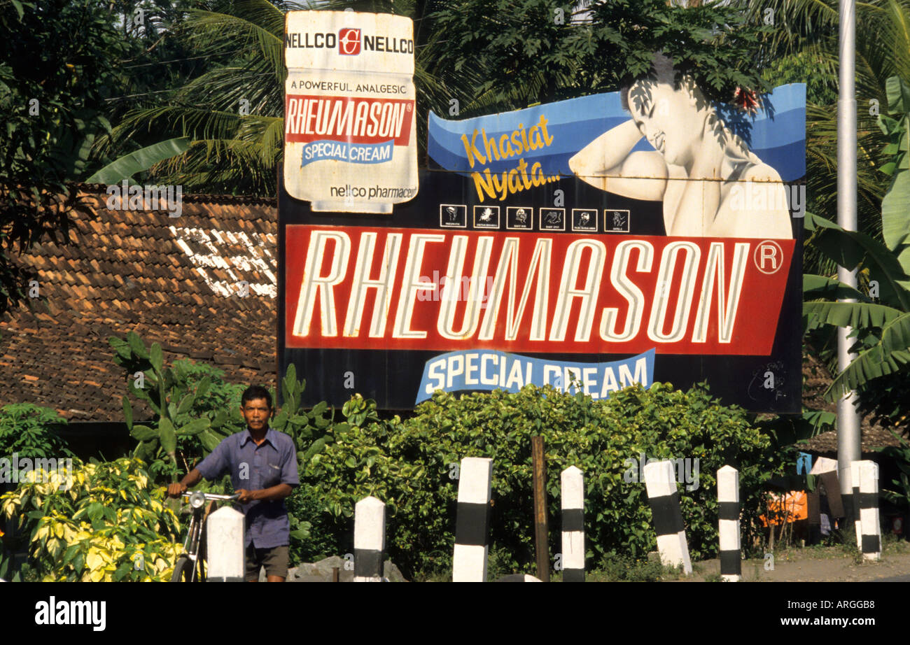 Bali Balinese Indonesia sign billboard Stock Photo - Alamy