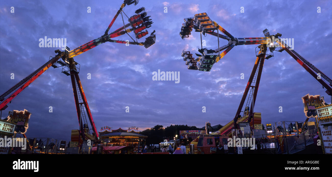 Fun fare ride panorama panoramic Stock Photo - Alamy