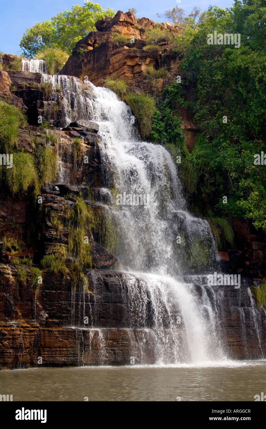 Main face of King Cascade, Prince Regent River, Kimberley, Western ...