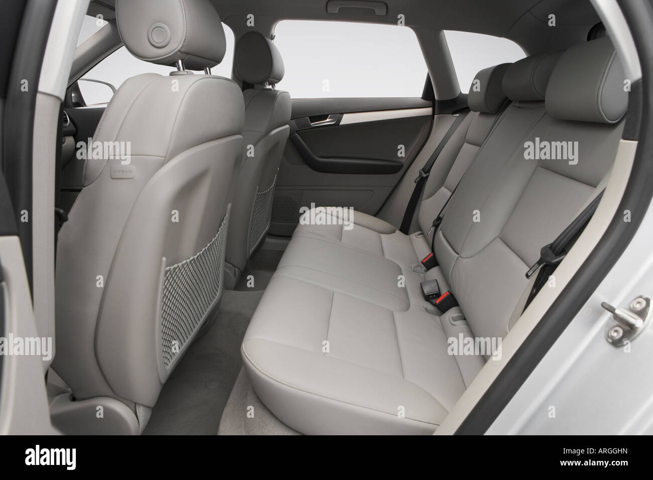 2007 Audi A3 3.2 quattro in Silver - Rear seats Stock Photo - Alamy
