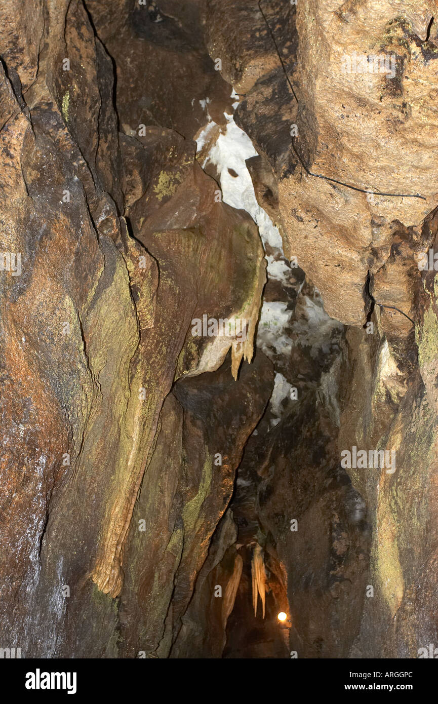 stalactites in the narrow cave roof Stock Photo - Alamy