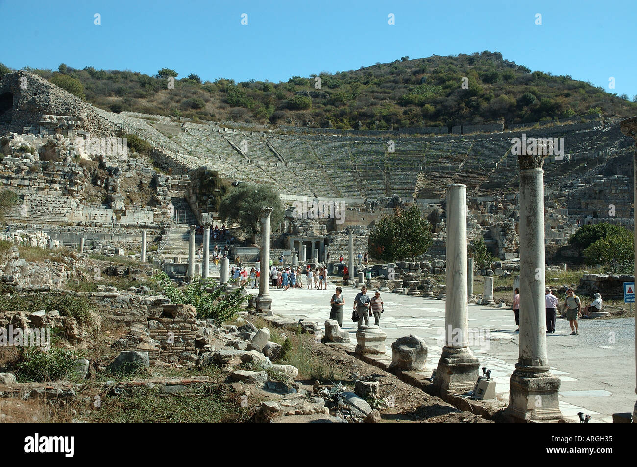 Ampitheatre at Roman Ruins of Ephesus in Turkey Stock Photo - Alamy