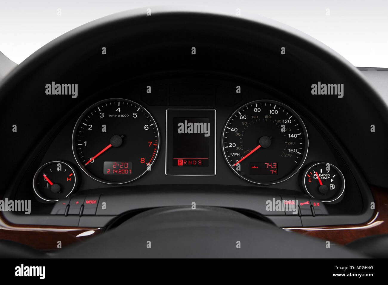 2007 Audi A4 Avant 3.2 quattro in Silver - Speedometer/tachometer Stock ...