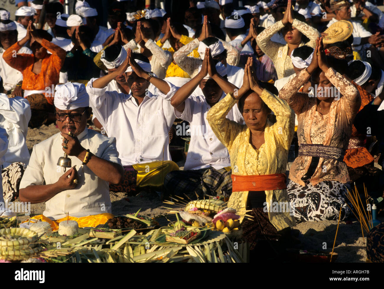 Kuta Beach, Ceremony Bali funereal cremation Balinese funeral ...