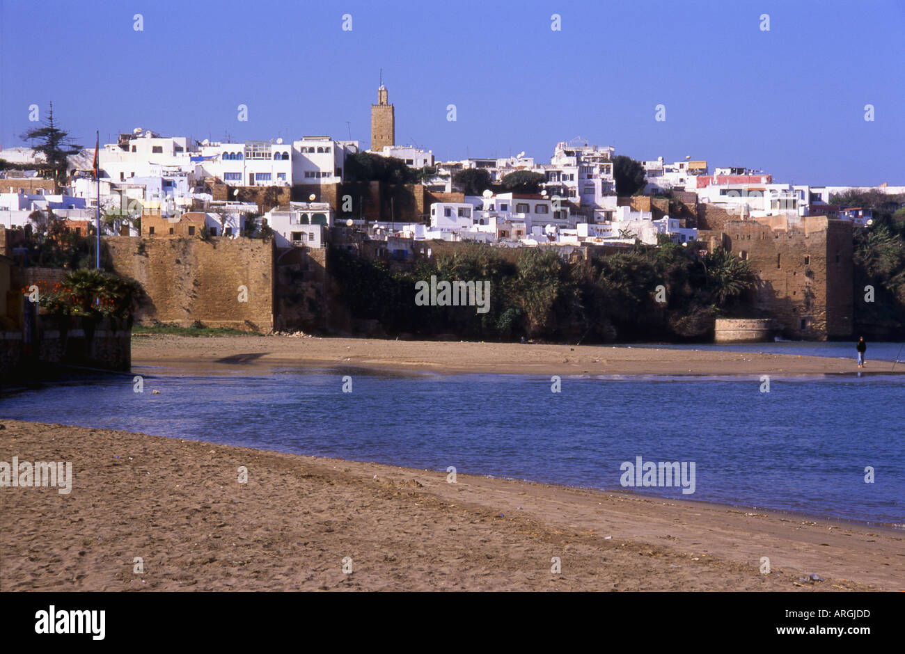 Kasbah des Oudaias Udayas Rabat River Oued Bou Regreg Rabat-Salé ...