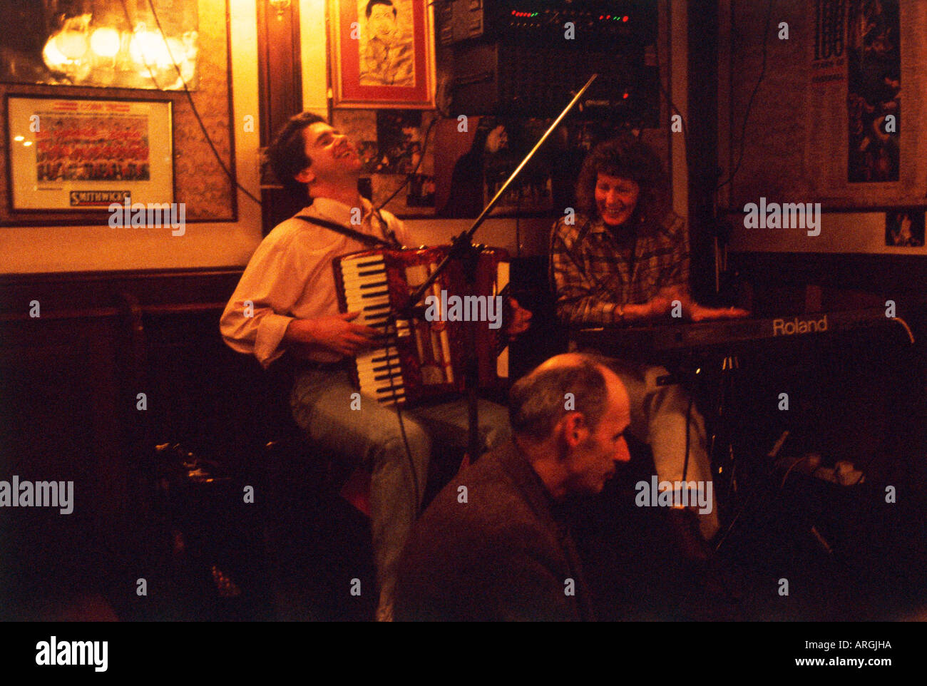 A group of musicians enjoying the craic in O Shea s Merchant pub ...