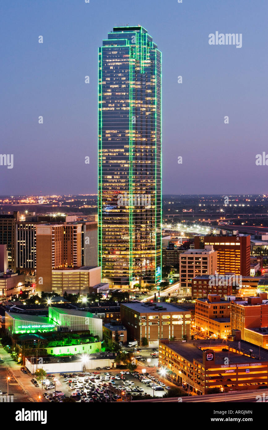 Dallas Skyline at Dusk, Texas, USA Stock Photo - Alamy