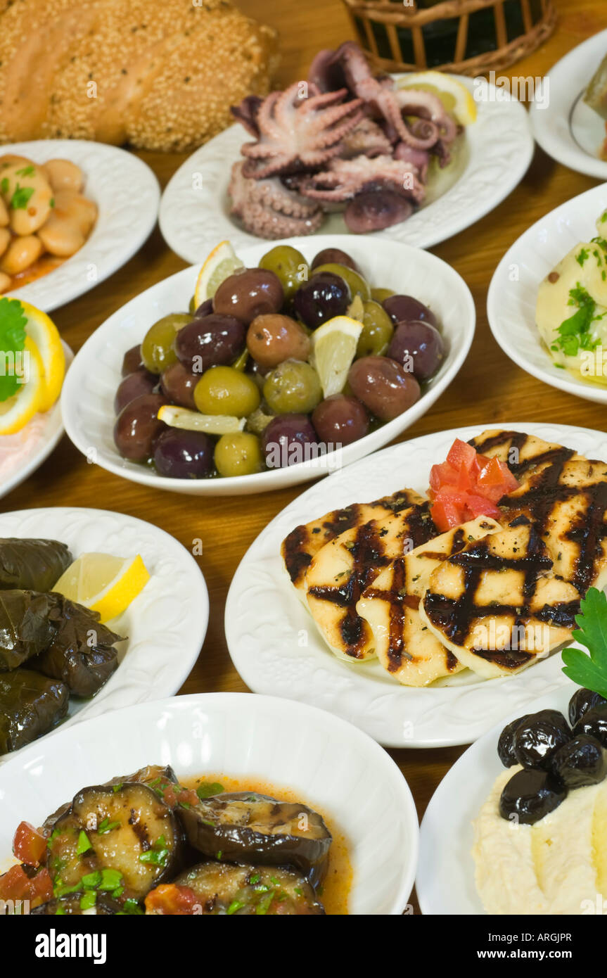 Typical meze restaurant hi-res stock photography and images - Alamy